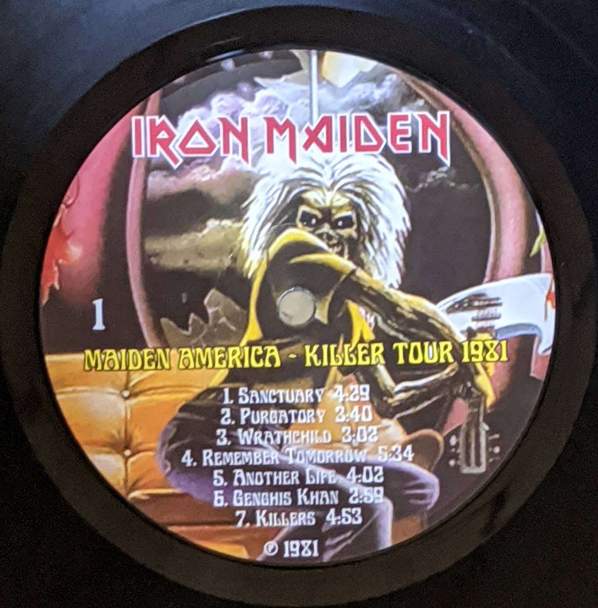 Iron Maiden - America Killer World Tour 1981 500 Limited Record | eBay