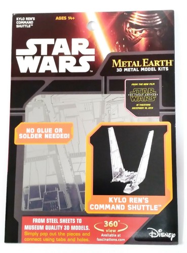 KYLO RENs COMMAND SHUTTLE - Star Wars Metal Earth 3D Model Kits Toy ...