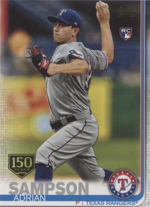 2019 Topps Update Series - Adrian Sampson #US219 150th Anniversary (RC ...