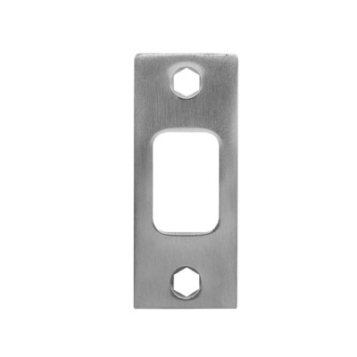 Deadbolt Lock Strike Plate Satin Stainless Steel Finish striker SSS ...