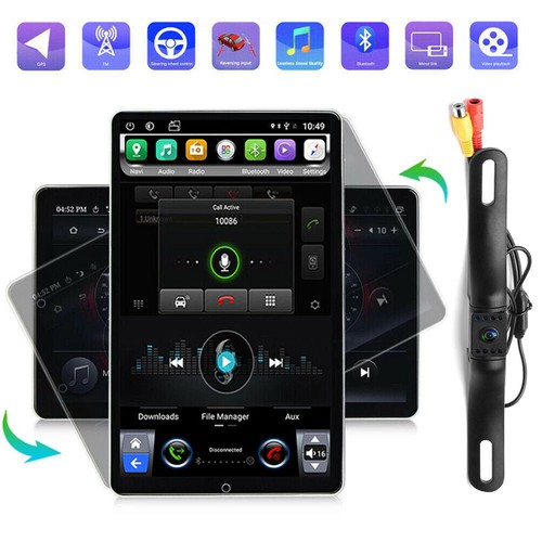 10.1" Android 10 Rotate Vertical Screen GPS Car Radio Stereo BT Wifi ...