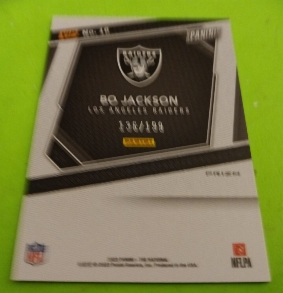 2023 BO JACKSON Panini The National VIP Red Sparkle Prizm (136/199 ...