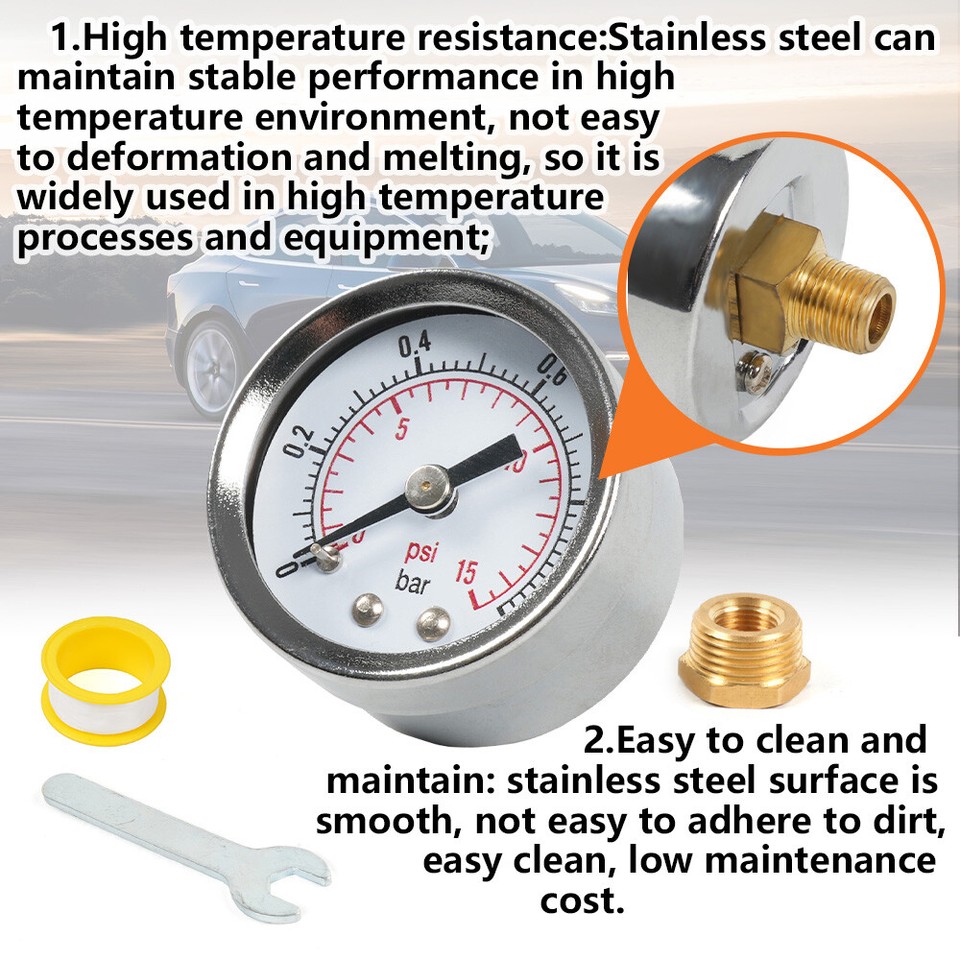 Low Fuel Pressure Regulator Gauge For Holley Carburetor Carb Quick Fuel ...