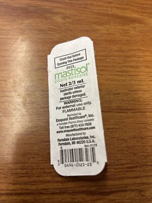 Mastisol Medical Liquid Adhesive 2/3 mL Vial | eBay