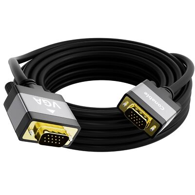VGA to VGA Cable 20 FT Long VGA Male to Male Adapter Cord Standard 15 ...