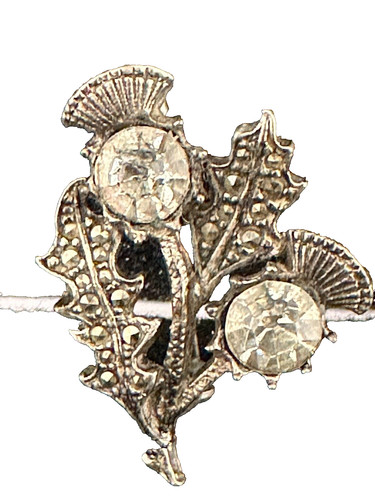 vintage miracle brooch symbol of scotland thistle med… - Gem