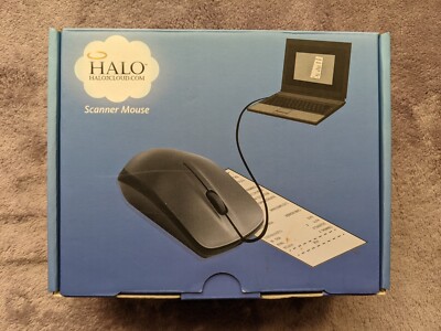 Halo Scanner Mouse USB Photo/Document Scanner and Mouse All in One. RED ...