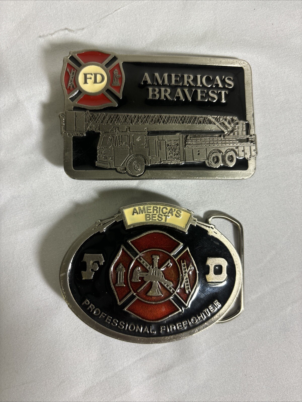 AMERICA'S FIRETRUCK LADDER TRUCK FIREFIGHTER SHIELD … - Gem