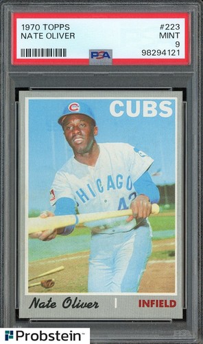 1970 Topps #223 Nate Oliver Chicago Cubs PSA 9 MINT | eBay