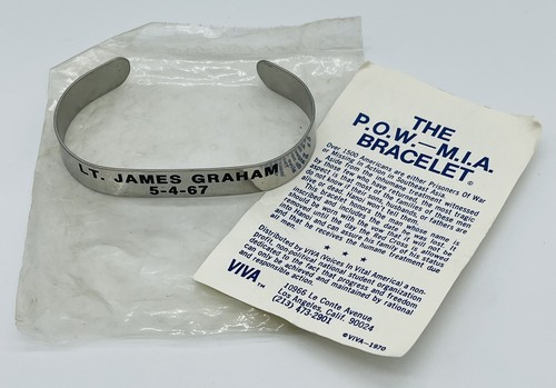Rare Viva NOS Viet Nam Prisoner Of War MIA POW Bracelet Lt. James ...