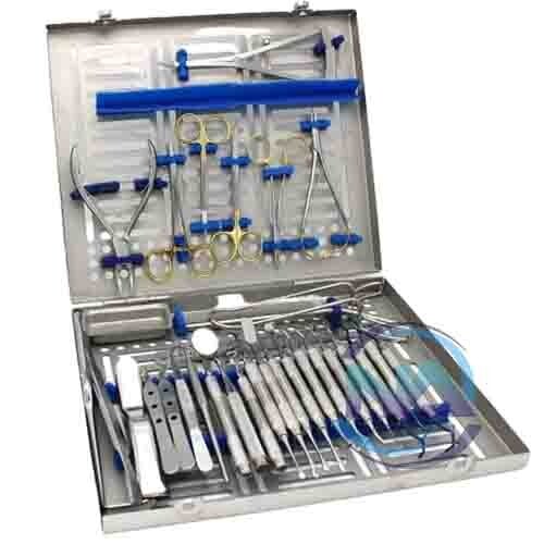 33 Pcs Advanced Dental Implant Oral Surgery Kit Implantology Surgical ...