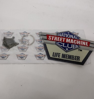 Vintage National Street Machine Club Life Member Patch with keychain ...