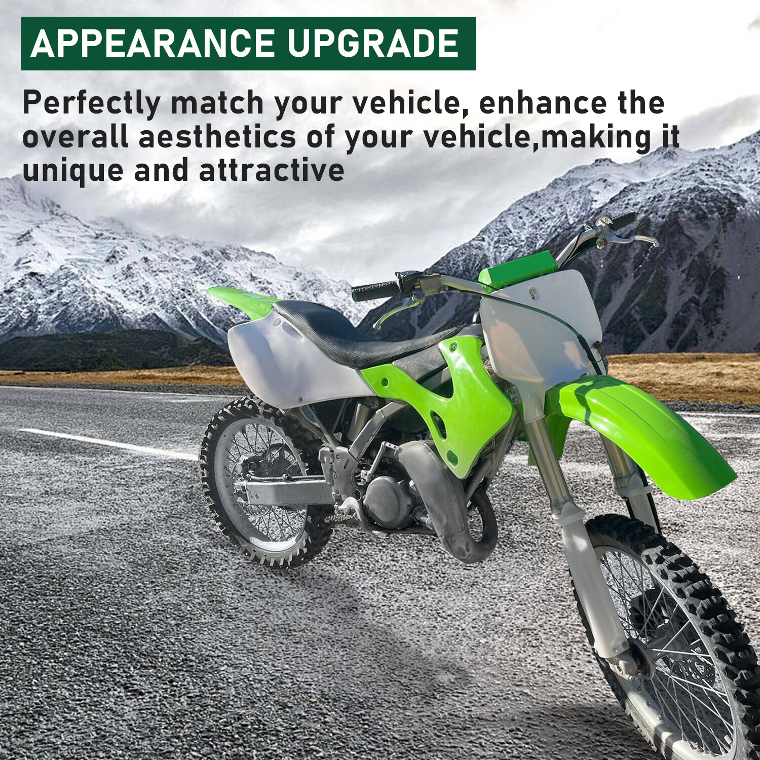 7PCS Plastic Kit Restyle Fairing BodyWork Set For KAWASAKI KX125 KX250 ...