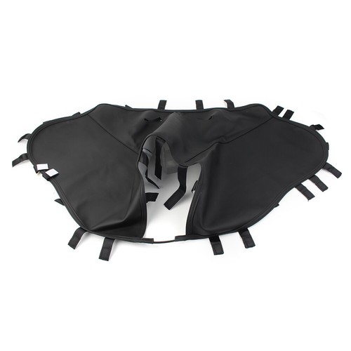 Black Front Batwing Upper Outer Fairing Bra For Harley Touring Street ...