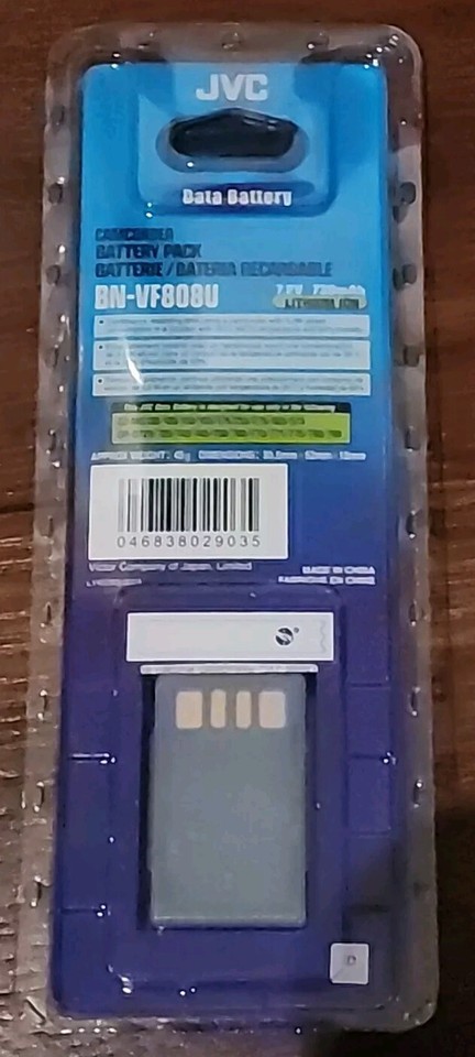 JVC BN-VF808U CAMCORDER Battery Pack 7.2 V Rechargeable 730mAh Official ...