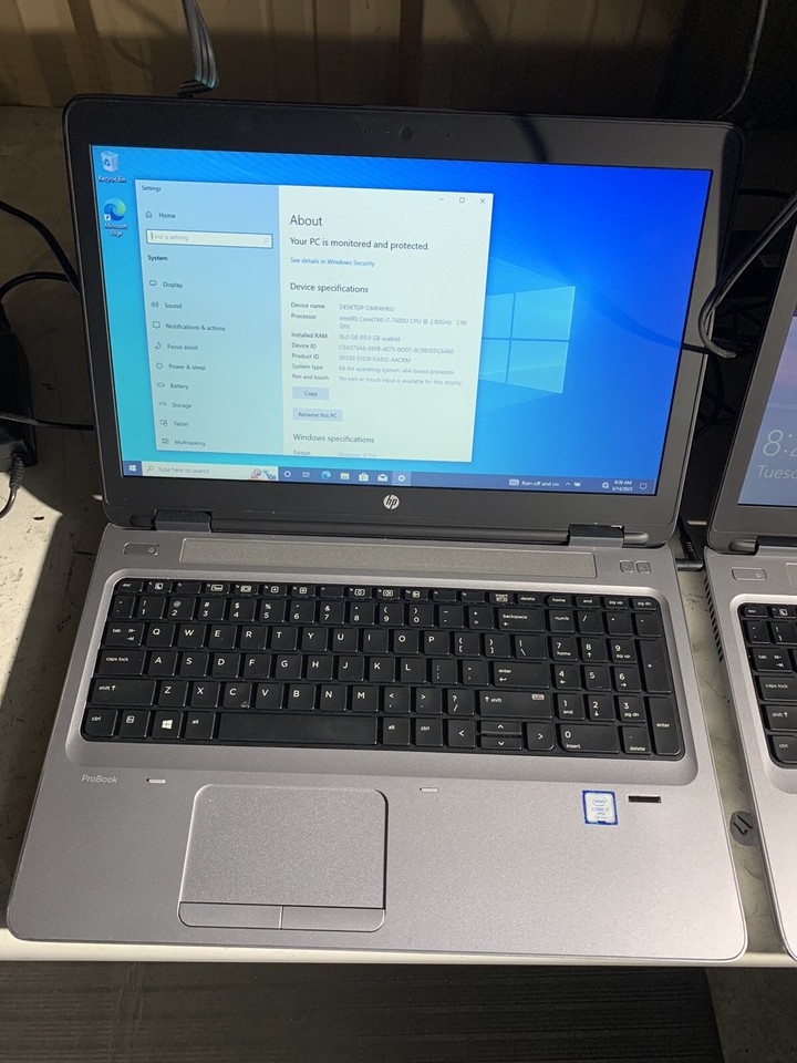 HP ProBook Laptop 15.6 HD, Core i7-7600 2.8GHz 16GB RAM 256GB win 11 ...