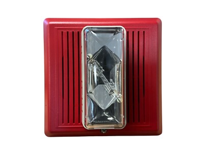 EST Edwards 757-3A-T Fire Alarm Horn Strobe Wall Red | eBay