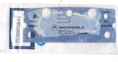Motorola MOTRAC, MOCOM-30, MOTRAN, MOCOM-70 NOS Control Head Escutcheon ...