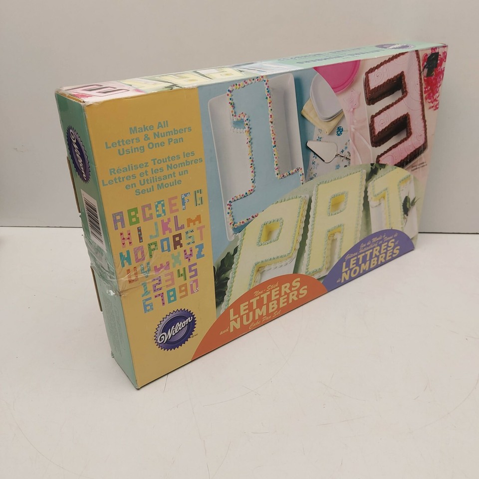 Wilton Non-stick Letters And Numbers Cake Pan Set Alphabet Number | eBay