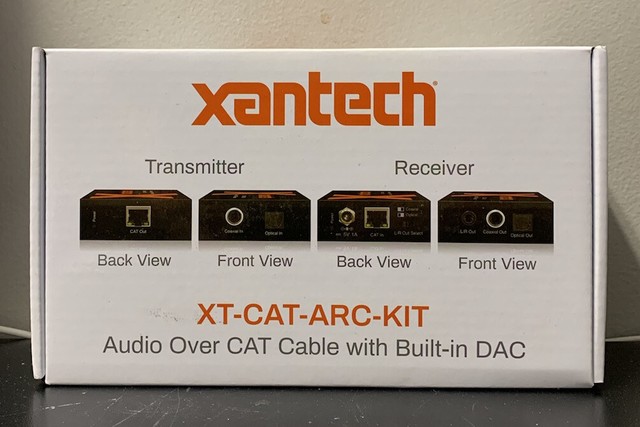 Xantech XT-CAT-ARC-KIT Audio Over CAT Cable With Built-In DAC (B1) for ...