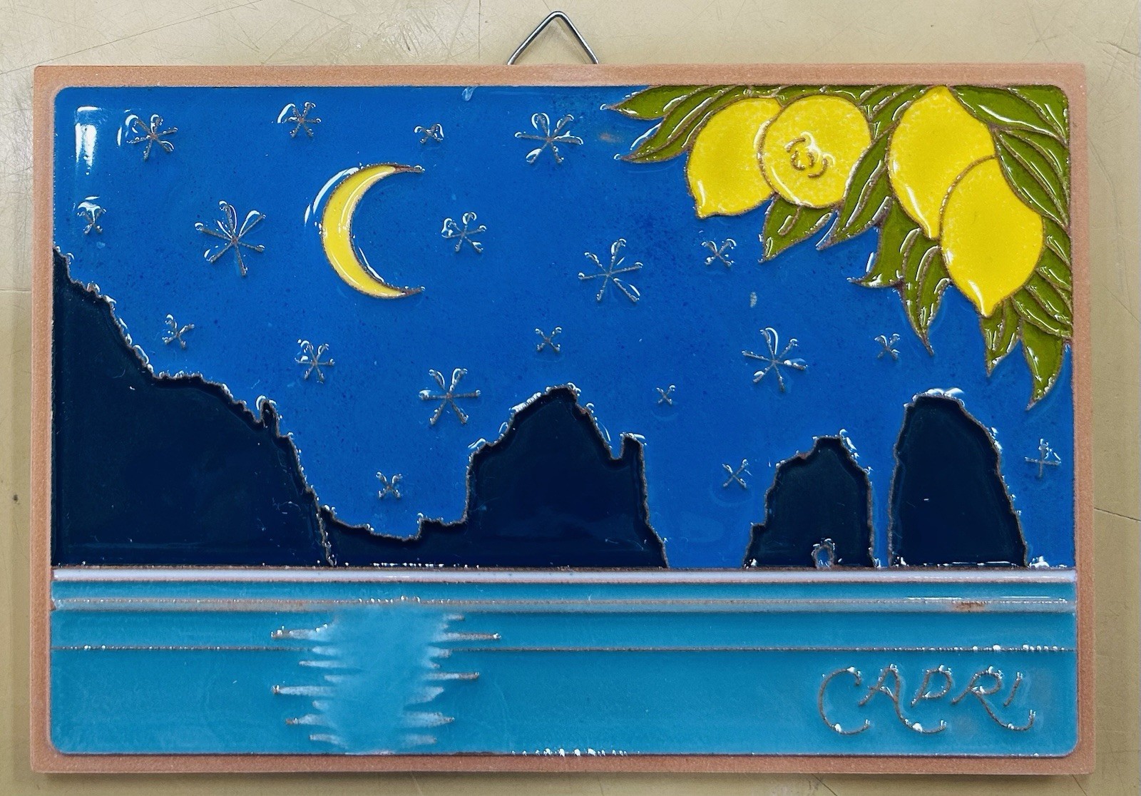 Vietri Ceramics 6x4’’ Capri Tile Made/painted by hand in Italy | eBay