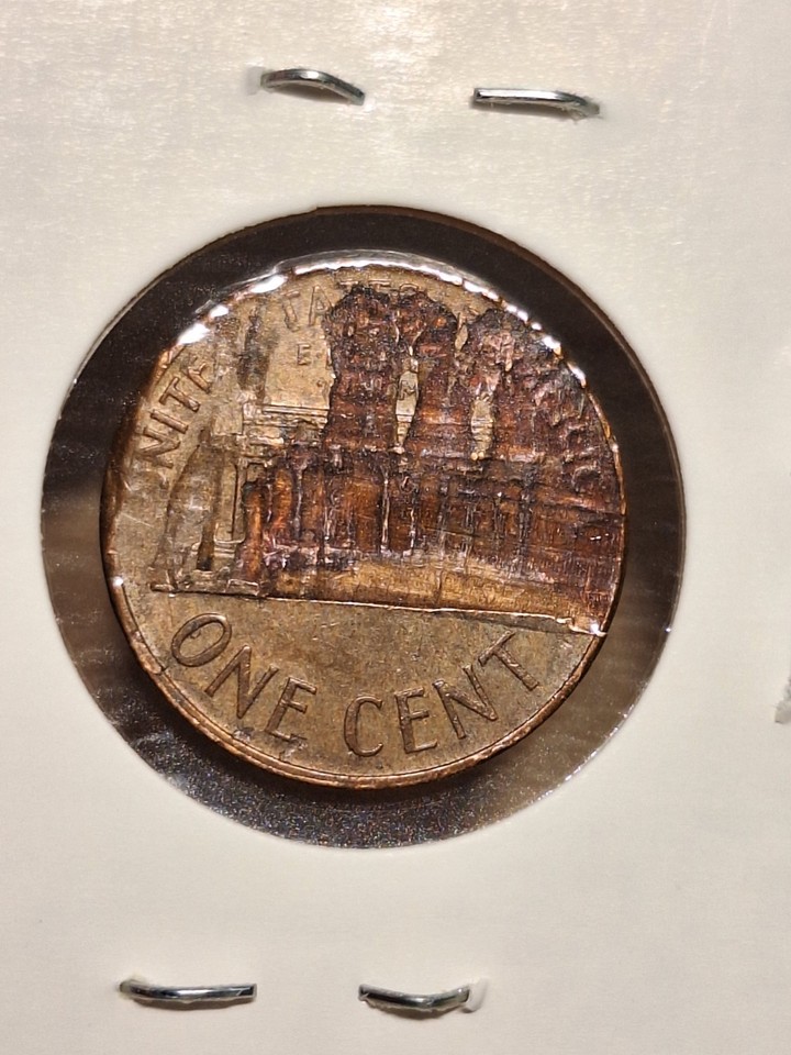 Major Struck Through Mint Error 1967 Lincoln Memorial Cent Nice ~XF ...