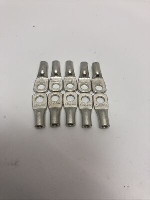 10 Burndy Compression Lug Terminals 12-10 Gauge Wire 7/16” Strip Lg 8 ...
