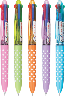 4 In 1 Multi Colour Click Ball Point Pen Blue,Black,Red & Green | eBay