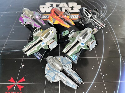 Star Wars Titanium Series Lot X6 Jedi Interceptor Hot Rod Darth’s Mace ...