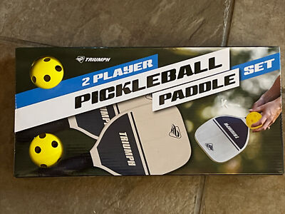 Triumph 2 Player Pickleball Paddle Set NIB! Hard To Find In Stores | eBay