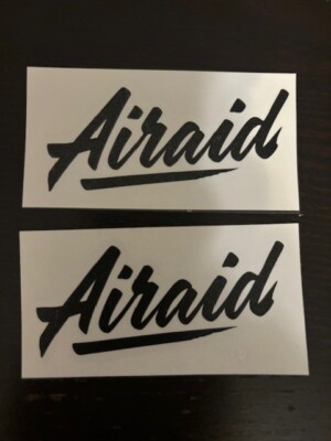 AIRAID Cold Air Intakes Racing Decals Stickers BLACK 2PC SET NHRA ...