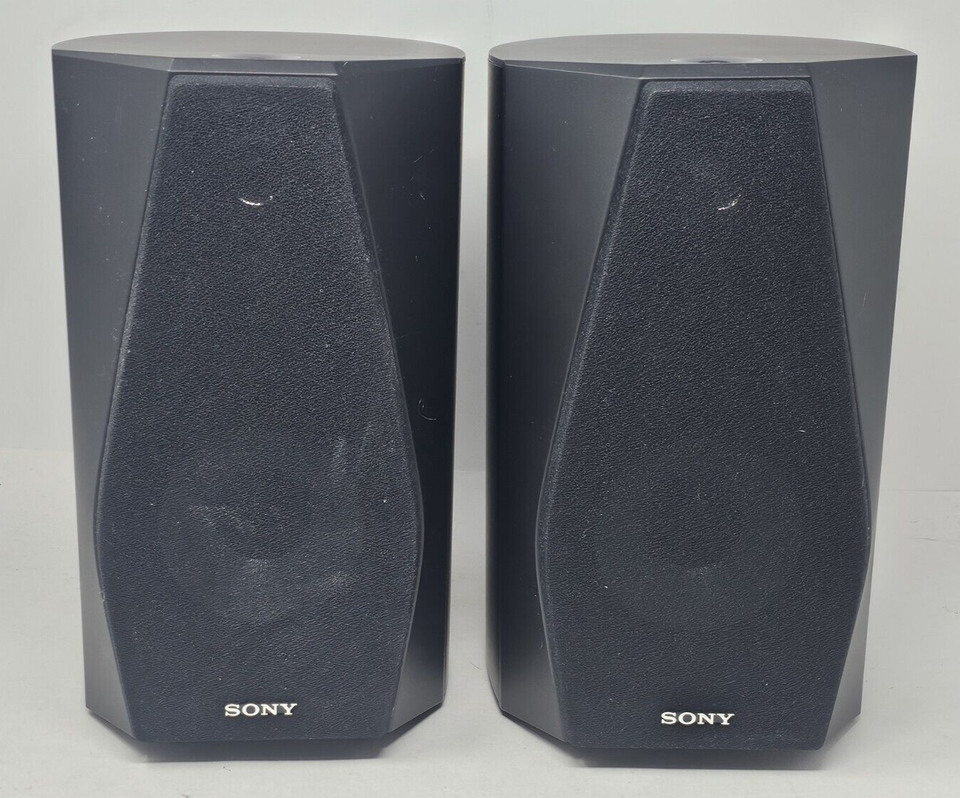 Sony SS-HA1 Speakers High Resolution Bookshelf Pair Set Black Tested | eBay