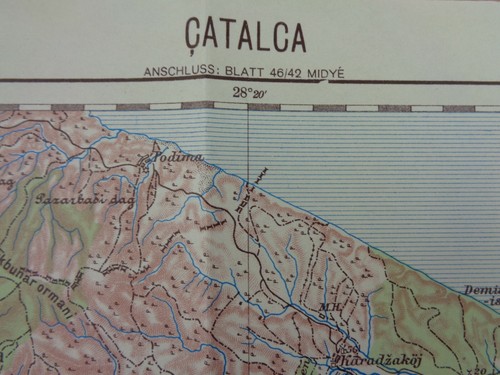 WW2 (1940) "RESTRICTED" GERMAN Map entitled "CATALCA" (Turkey) | eBay UK