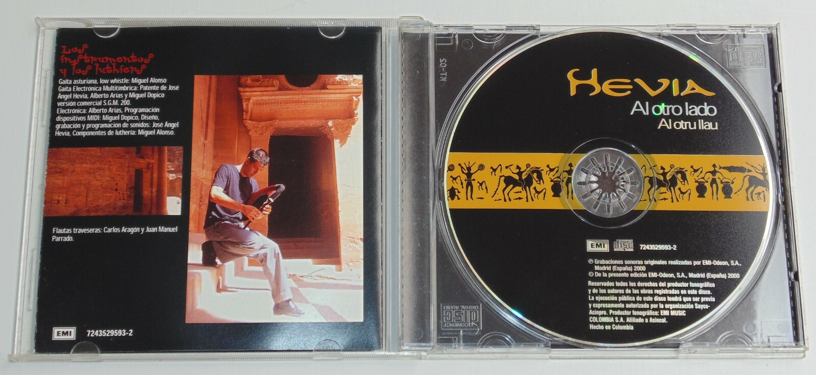 HEVIA AL OTRO LADO CD ORIGINAL COLOMBIA 2000 | eBay