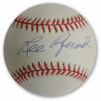 Lee Pfund Hand Signed Autographed MLB NL Baseball Brooklyn LA Dodgers W ...
