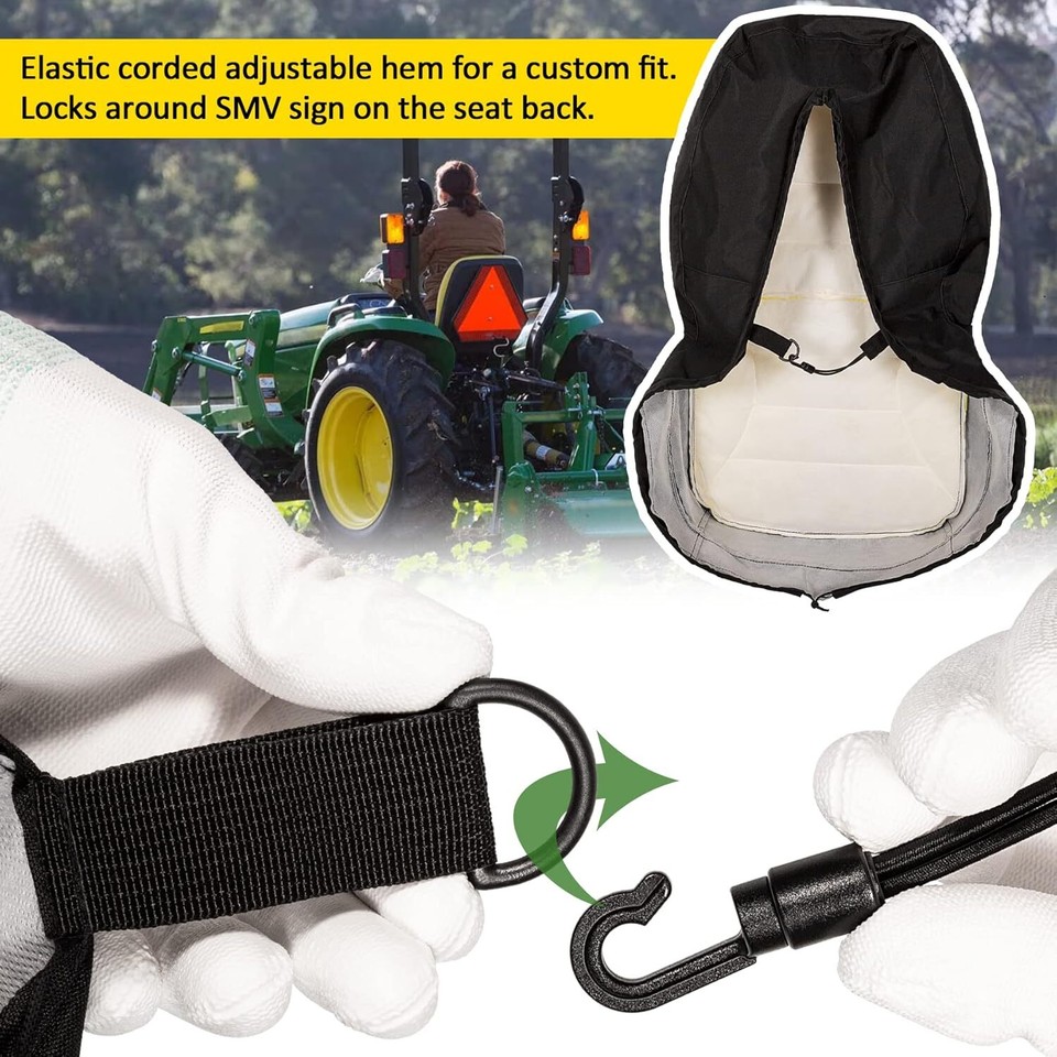 LP95233 Large Seat Cover for John Deere Compact Utility Tractor 3E/3R ...