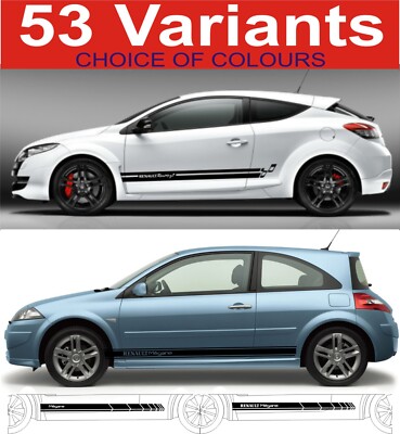 renault megane side stripes decals graphics renault stripes 2003 to ...