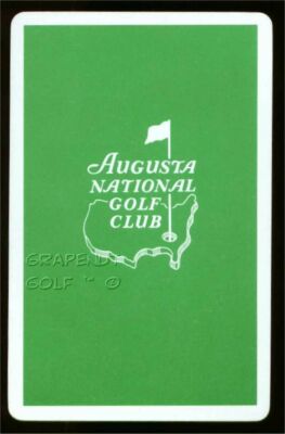 AUGUSTA NATIONAL MEMBERS 1974 ONE SINGLE GREEN MASTERS PLAYING SWAP ...