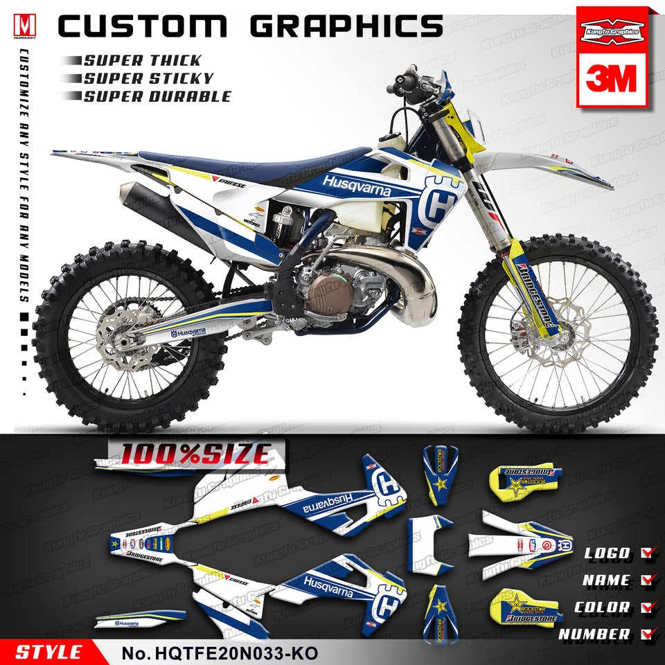 Kungfu Graphics MX Enduro Stickers for TE FE TC FC 150 250 300 350 450 ...