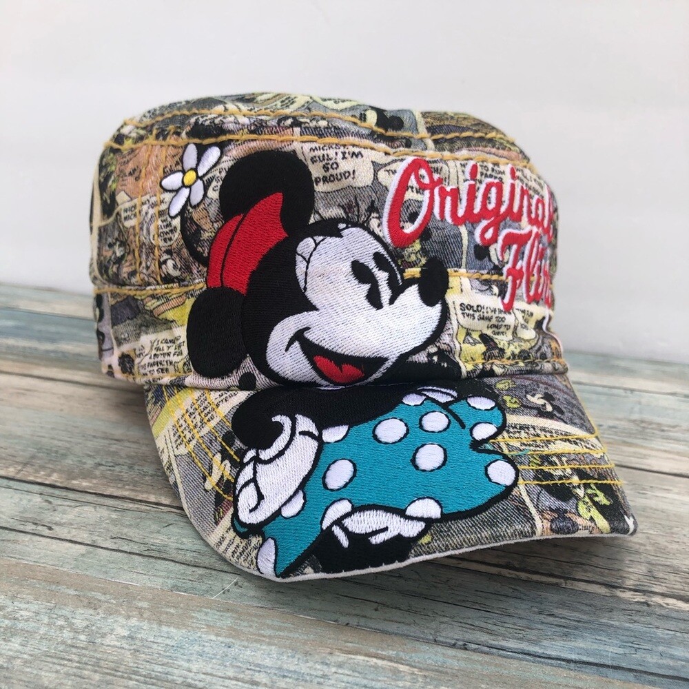Disney Original Flirt Minnie Mouse Comics Strip Cap - Gem