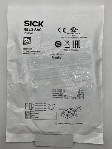1set Germany SICK 1059503 non-contact magnetic safety switch RE13-SAC ...