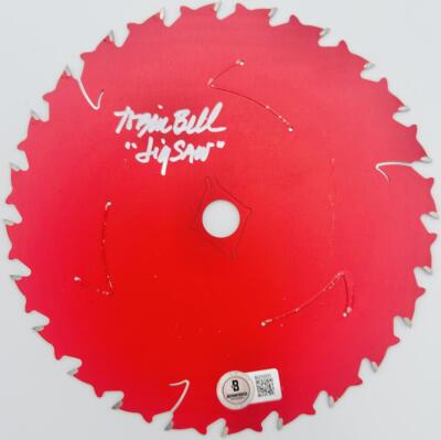 TOBIN BELL SIGNED 7" CIRCULAR SAW BLADE BILLY JIGSAW HORROR AUTOGRAPH ...