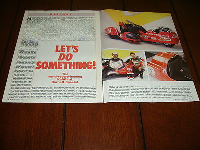 SIDECAR RACER SUZUKI GSXR 1100 POWERED **ORIGINAL 1989 ARTICLE*** | eBay