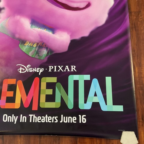 ELEMENTAL *Gale Cumulus Disney Pixar Original D/S Bus Stop Movie Poster ...