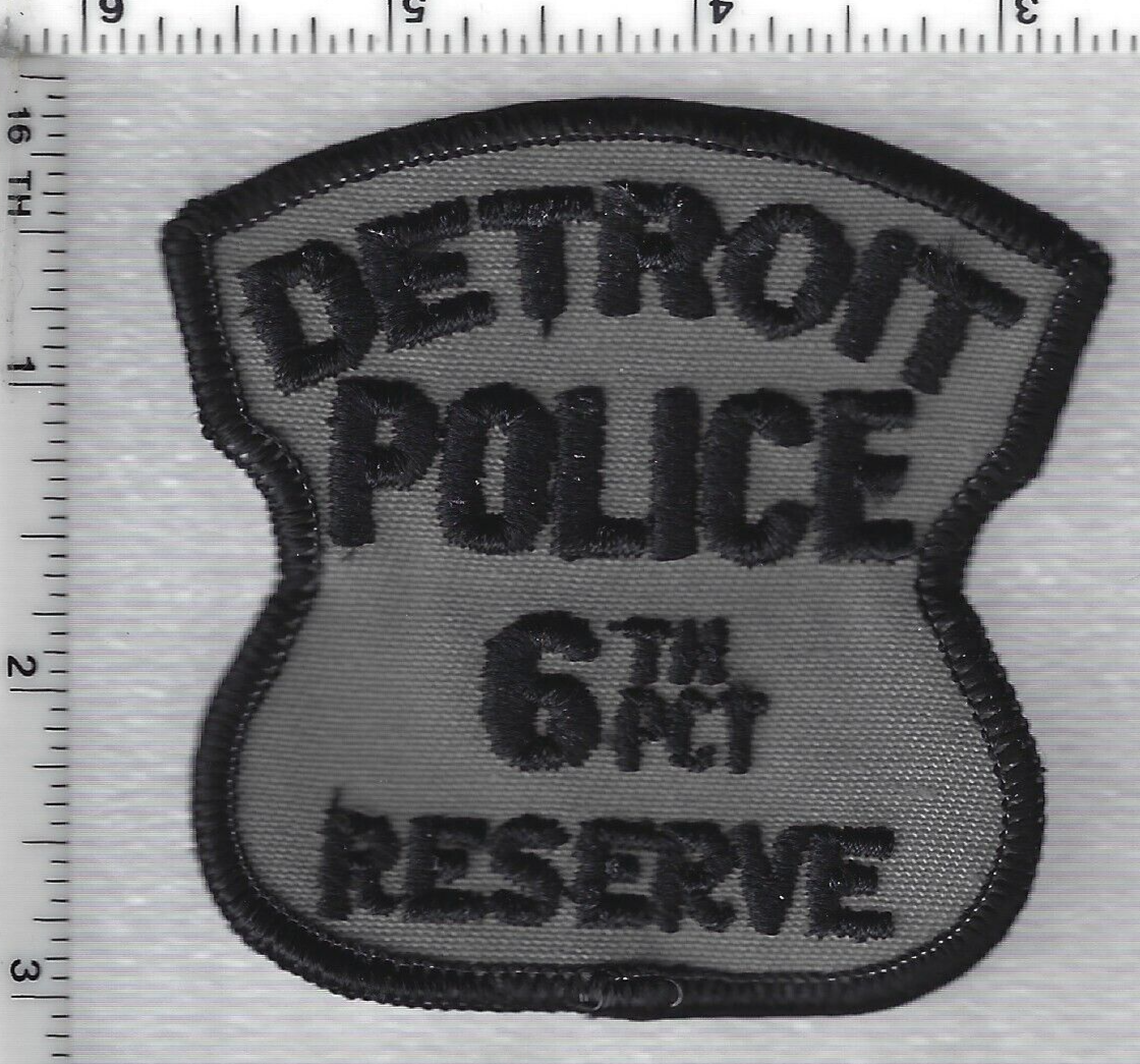 Detroit Police (Michigan) 6th Precinct Reserve Shoulder Patch - new ...
