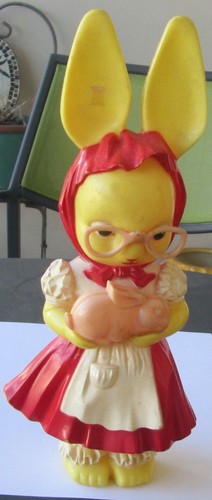 Vintage Knickerbocker Plastic Rabbit Bunny Bank | eBay