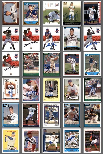 Lot Of (30) Signed Baseball Cards MLB/MILB RC Rookie Auto AU Autograph ...