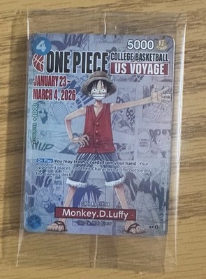 One Piece College US Voyage , Gonzaga Monkey D Luffy Card Sealed | eBay