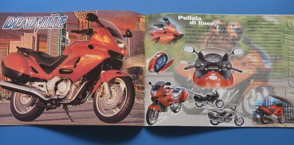 Honda Motorcycle Catalog 1998 250-1500cc Italian Brochure CBR900RR ...