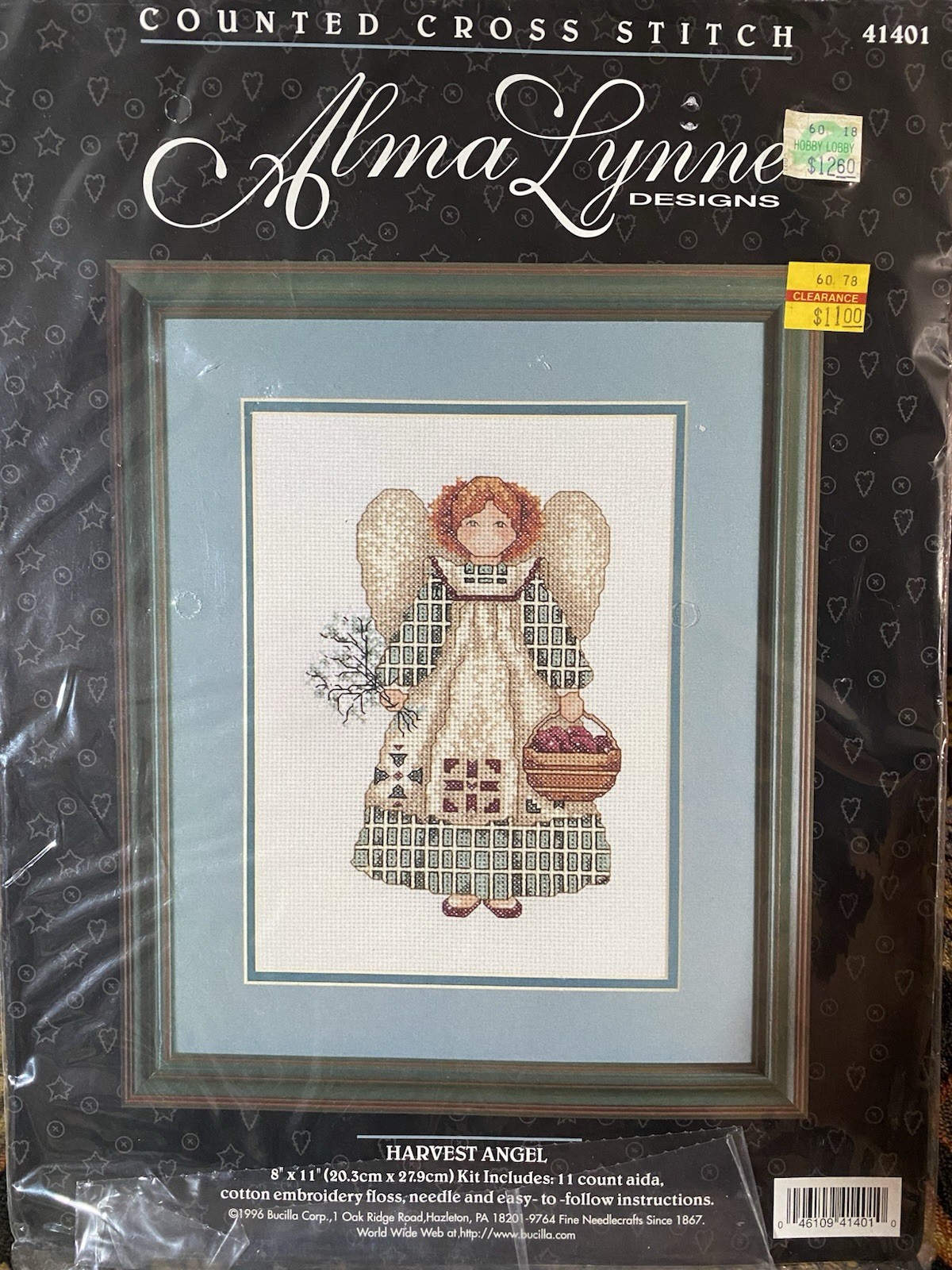 New Counted Cross Stitch Kit "Harvest Angel" Alma Lynne Designs 41401 ...